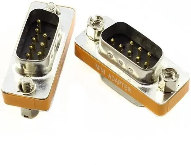 DB9 Male 9Pin Black Cover Screw Type Breakout Terminals Connector ...